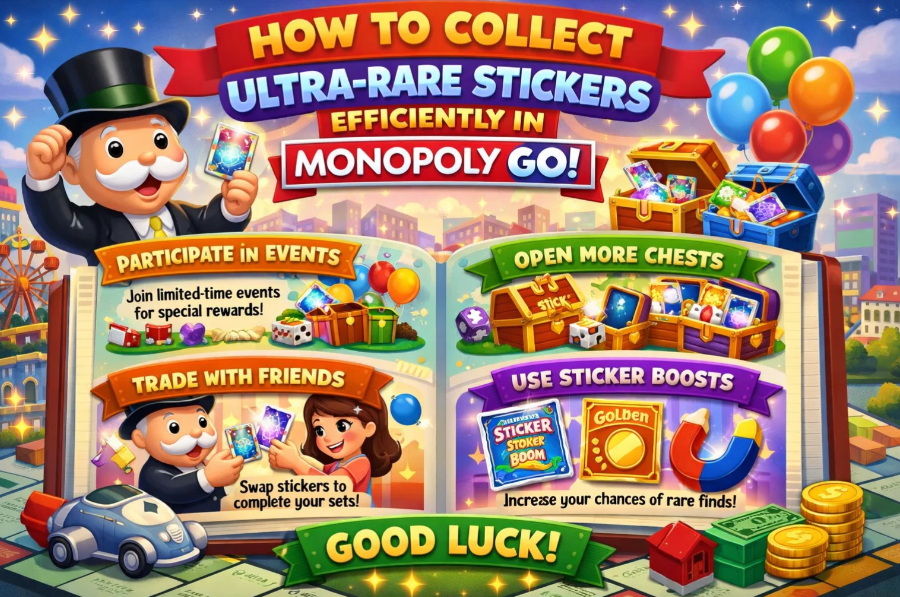 How to Collect Ultra-Rare Stickers Efficiently in Monopoly Go – GameLoom